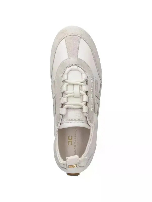 Elisabetta Franchi Logo Sneakers - Neutrals