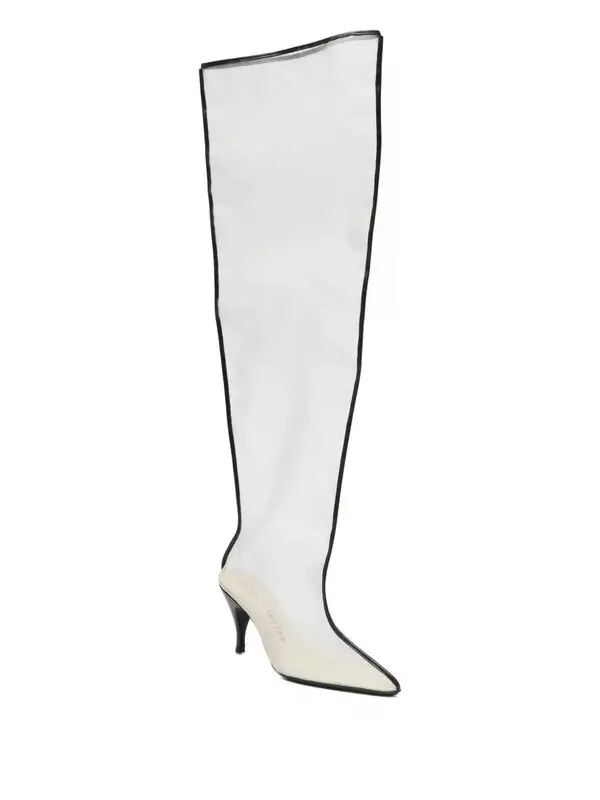 HERBERT LEVINE Pointed-toe Mesh Boots