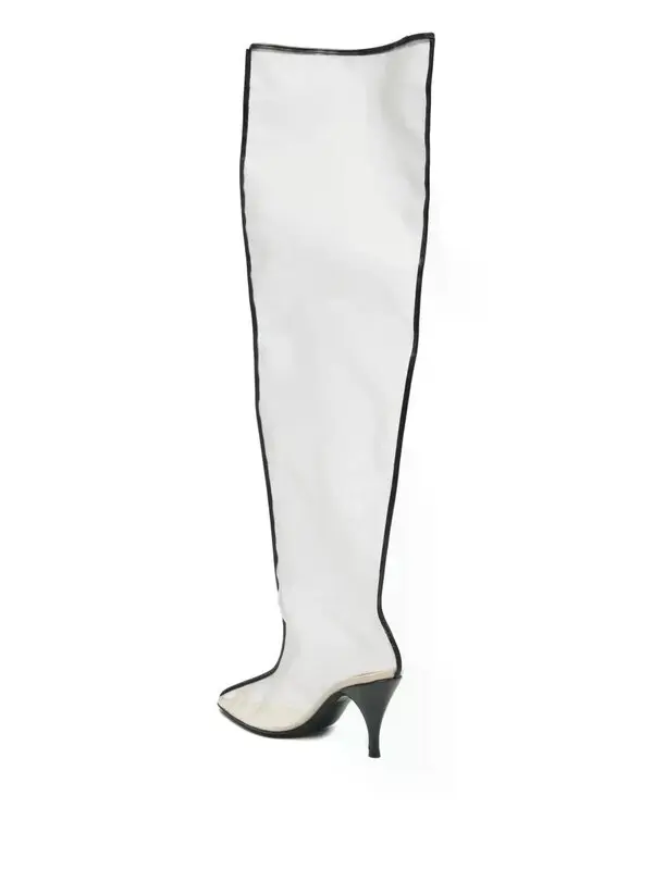 HERBERT LEVINE Pointed-toe Mesh Boots