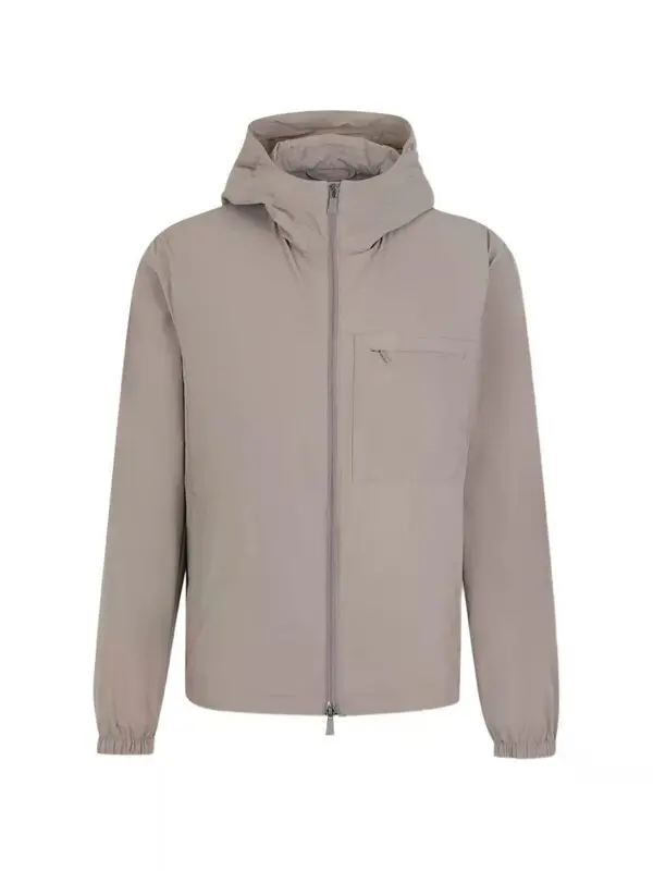 Herno Hooded Zip Jacket - Brown