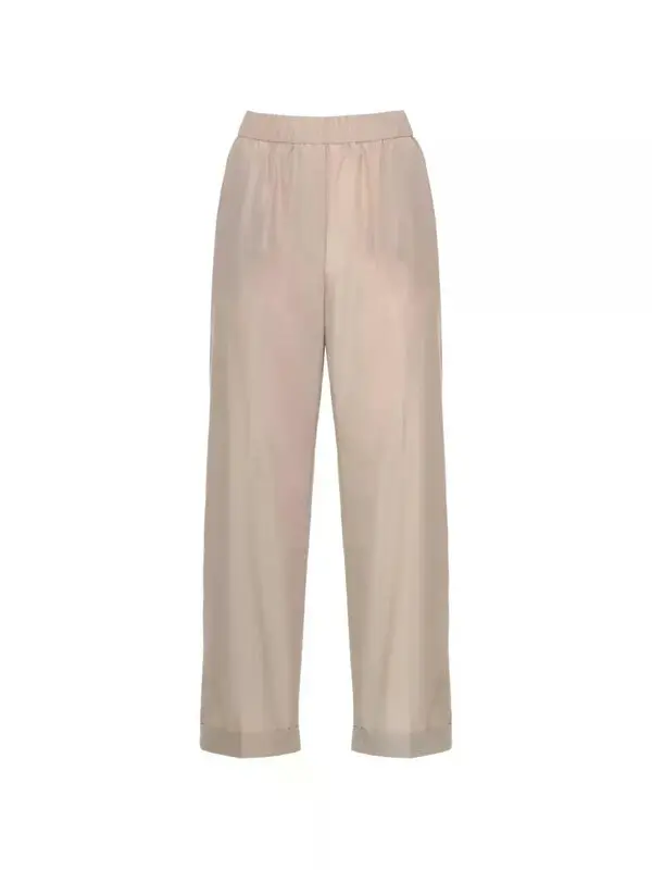 Peserico Elasticated-waist Cropped Trousers