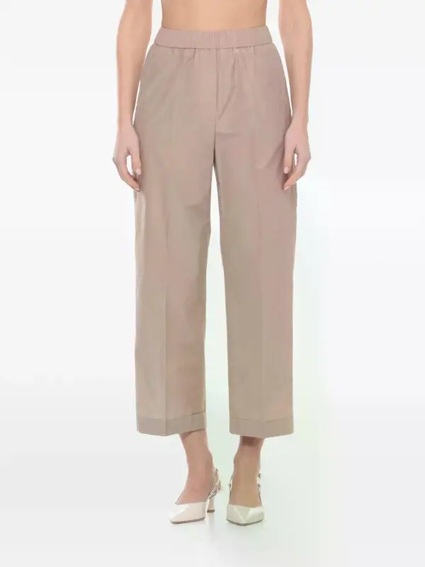 Peserico Elasticated-waist Cropped Trousers