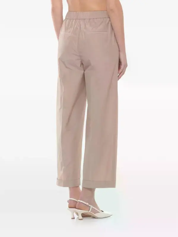 Peserico Elasticated-waist Cropped Trousers