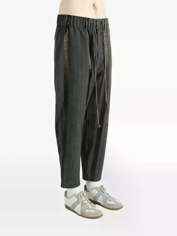 UMA WANG Striped Pyjama Trousers