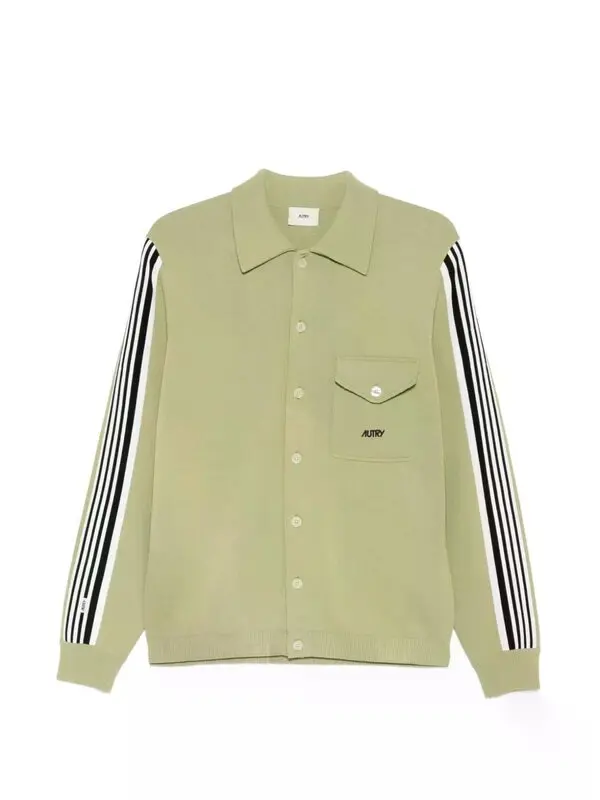 AUTRY Stripe Pocket Knitwear - Green