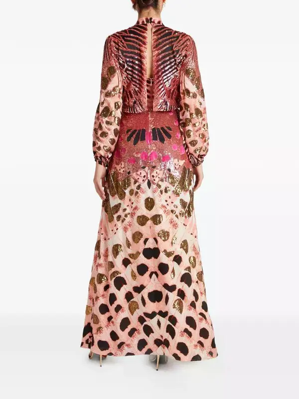 TEMPERLEY LONDON Emperor Sequin Print Gown - Pink