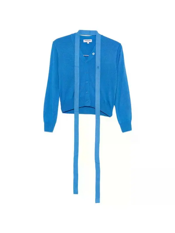 LA PISCINE Buttoned Cardigan - Blue