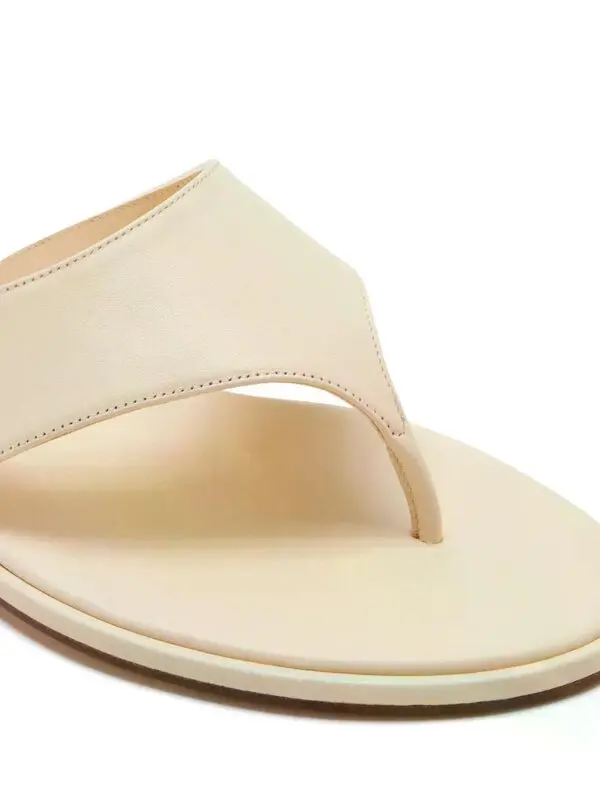 AeydĒ Leather Open Toe Sandals - Neutrals