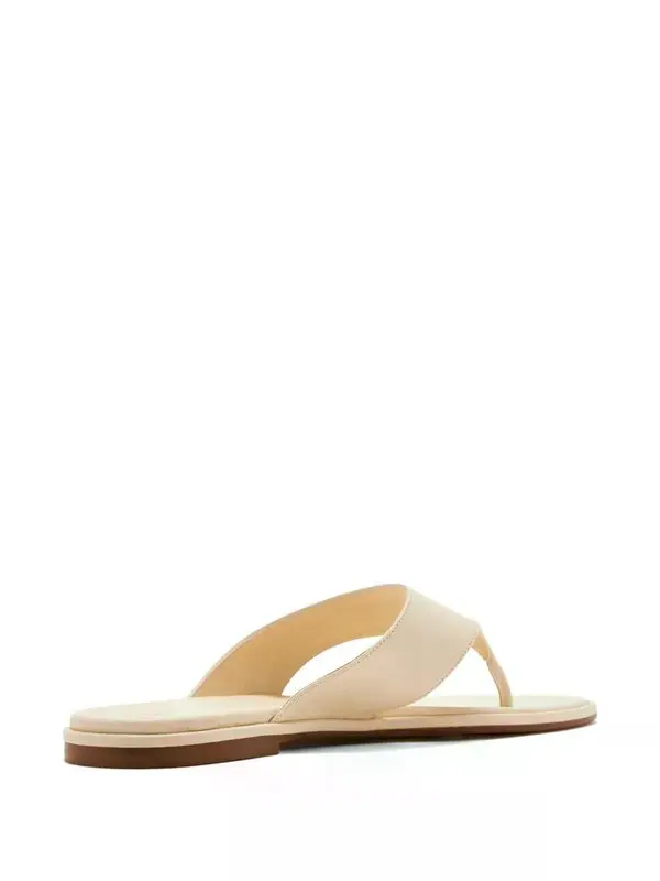 AeydĒ Leather Open Toe Sandals - Neutrals