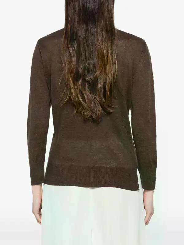 Majestic Filatures Collared V-neck Sweater