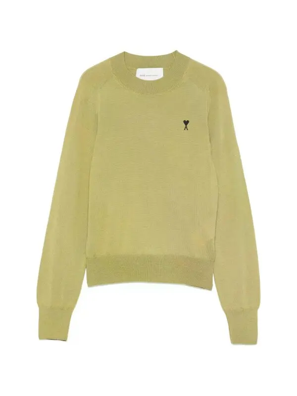 Ami Appliqué Sweater - Green