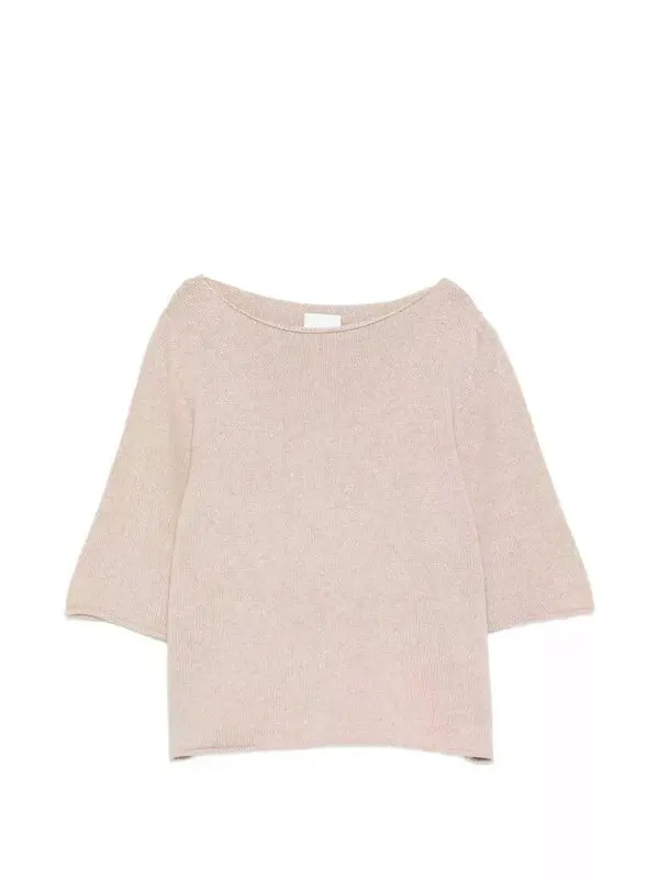 ALLUDE Boat Neck Top