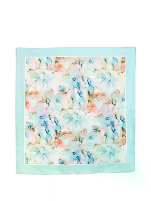 D'ANIELLO Floral Oceano Scarf - Blue