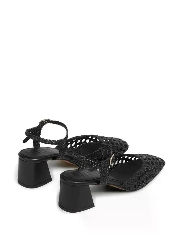 SOULIERS MARTINEZ Woven Leather Pumps