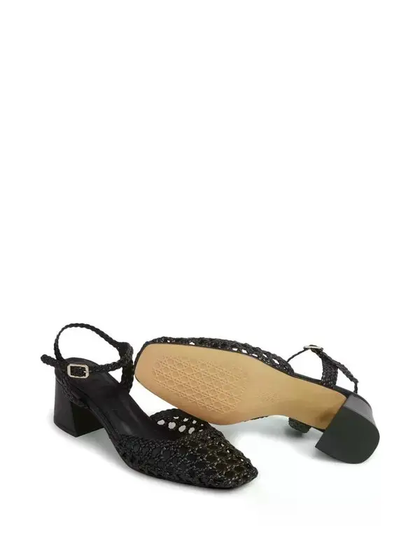 SOULIERS MARTINEZ Woven Leather Pumps