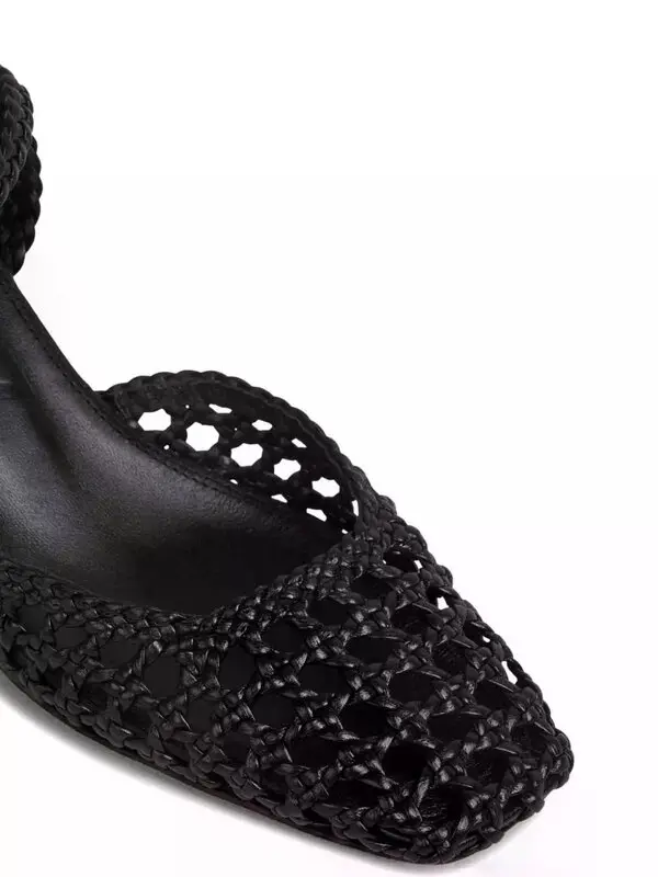 SOULIERS MARTINEZ Woven Leather Pumps