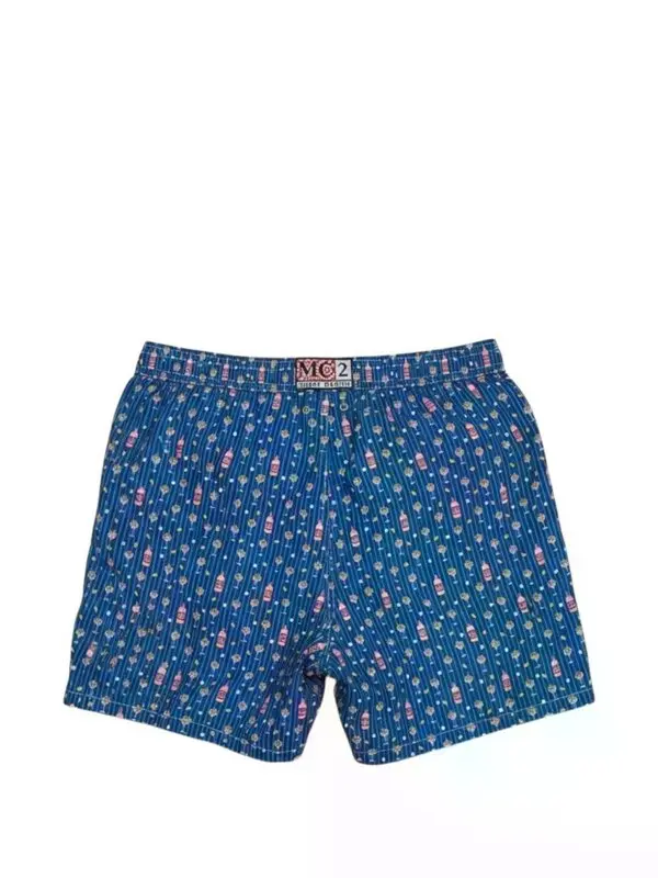 MC2 SAINT BARTH Printed Swim Shorts - Blue