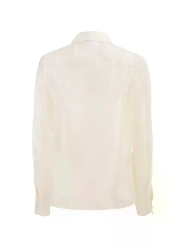 Max Mara Embroidered Floral Silk Shirt