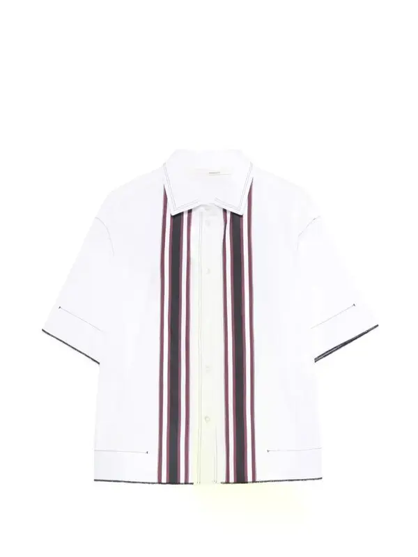 TELA Gimmy Striped Shirt - White
