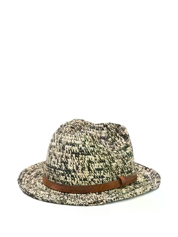 IBELIV Two-tone Raffia Hat - Neutrals