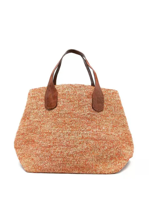 IBELIV Raffia Tote Bag - Orange