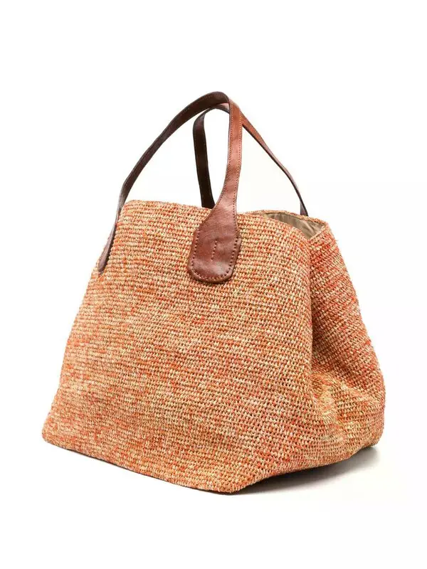 IBELIV Raffia Tote Bag - Orange