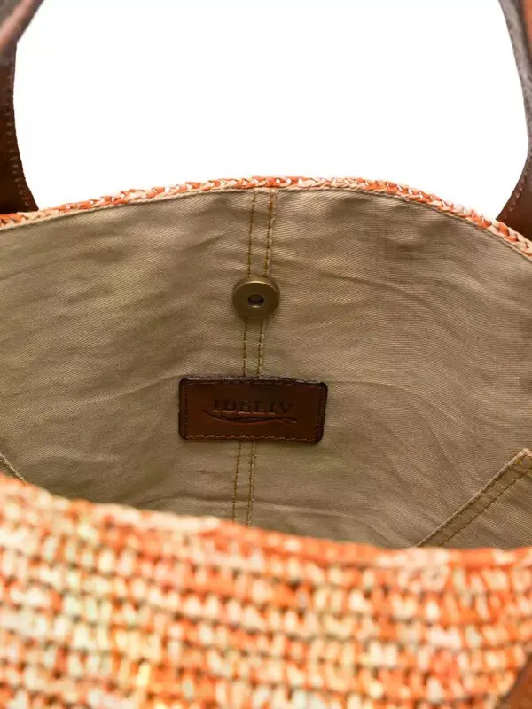 IBELIV Raffia Tote Bag - Orange