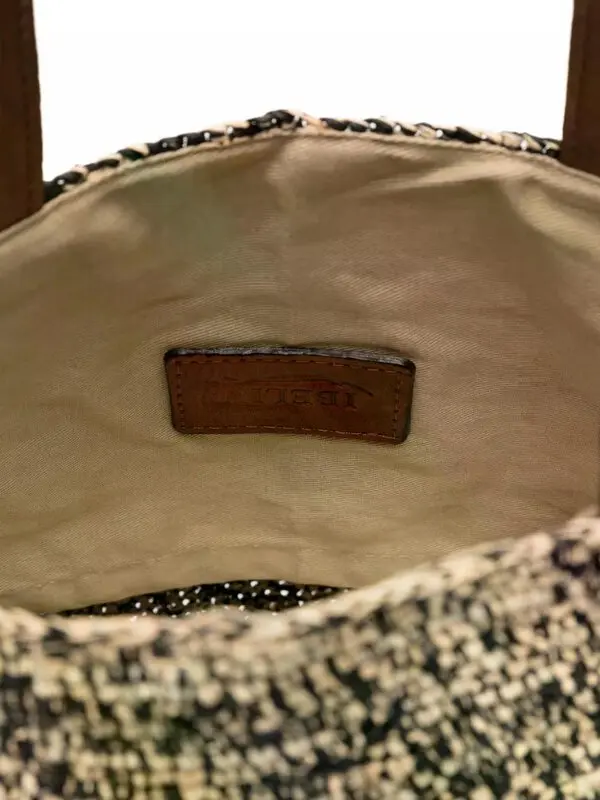 IBELIV Top-handle Raffia Tote - Neutrals
