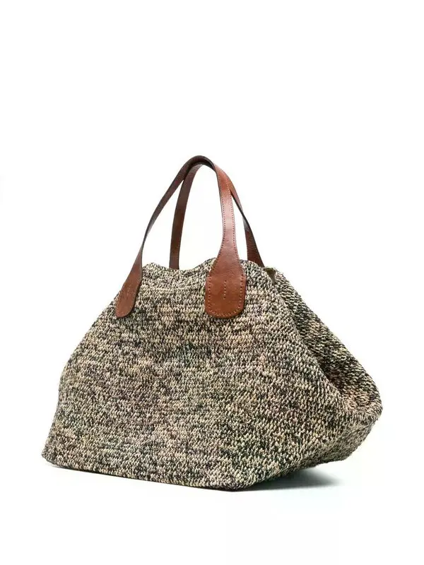 IBELIV Raffia Rio Handle Tote Bag - Neutrals