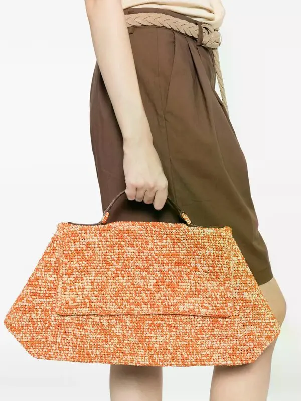 IBELIV Lahady Raffia Tote - Orange