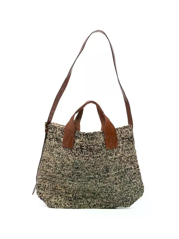 IBELIV Raffia Tote Bag - Black