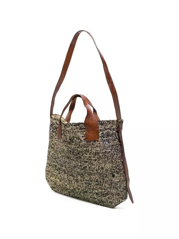 IBELIV Raffia Tote Bag - Black