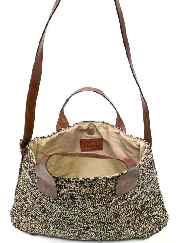 IBELIV Raffia Tote Bag - Black