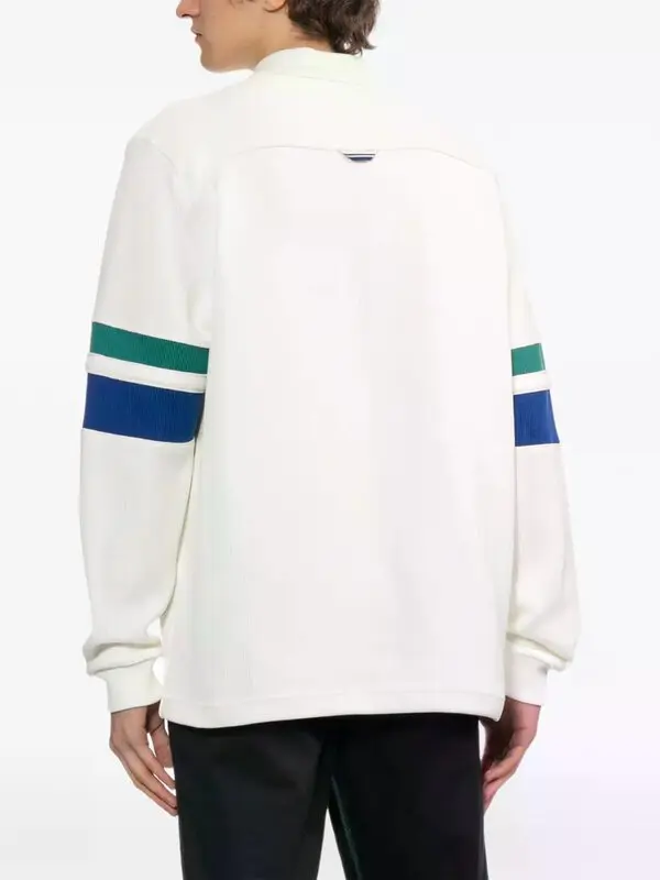 Fred Perry Logo-embroidered Long-sleeve Polo Shirt