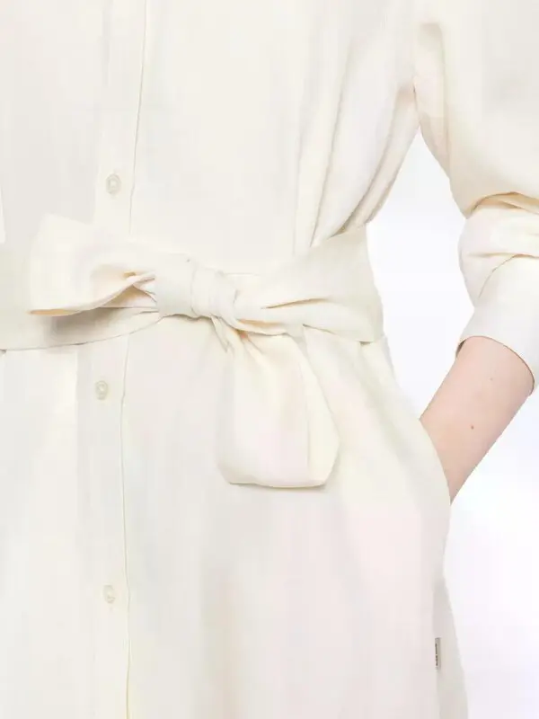 Woolrich Tie-waist Chemisier Dress - Neutrals