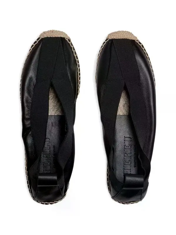 Hereu Horta Round-toe Espadrilles - Black