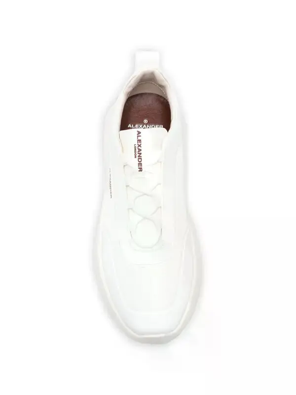 ALEXANDER SMITH Eclipse Panelled Leather Sneakers