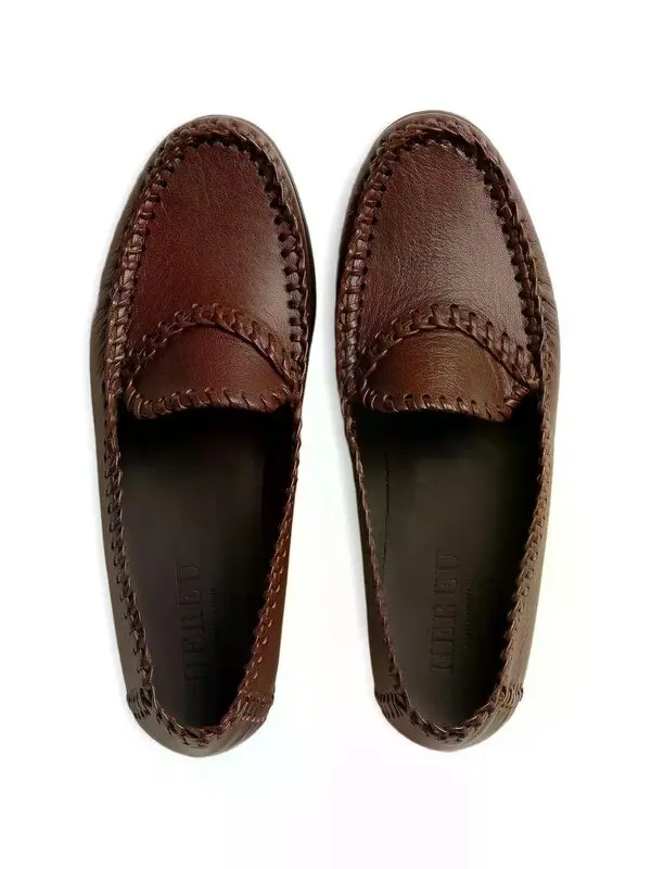 Hereu Sastre Supple Leather Loafers - Brown