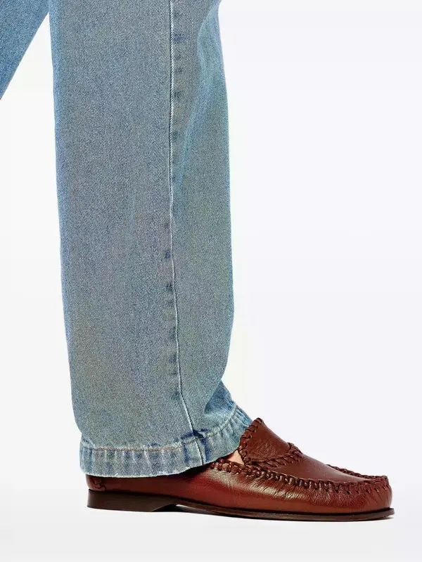 Hereu Sastre Supple Leather Loafers - Brown