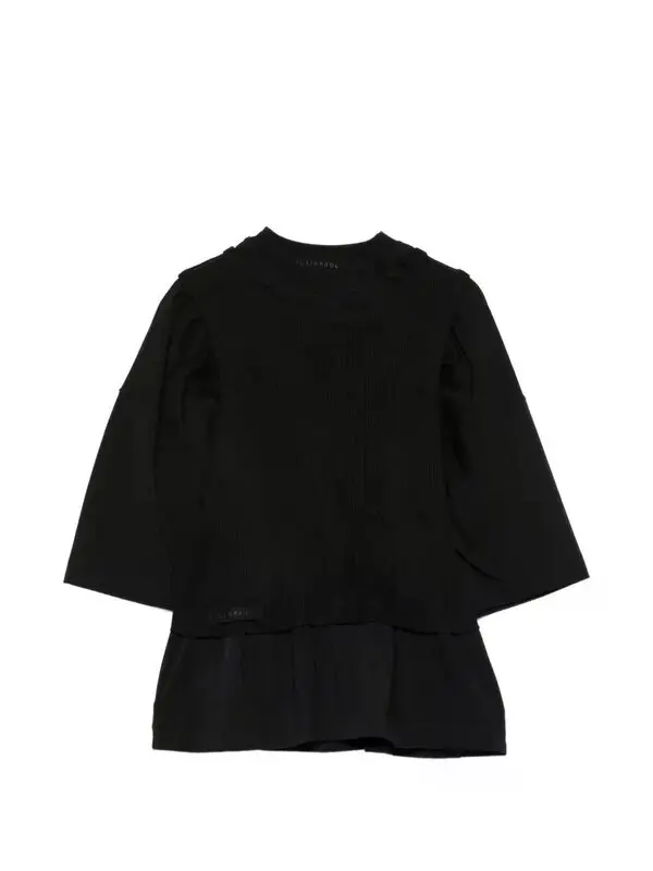 ALAINPAUL Crew-neck Peplum T-shirt