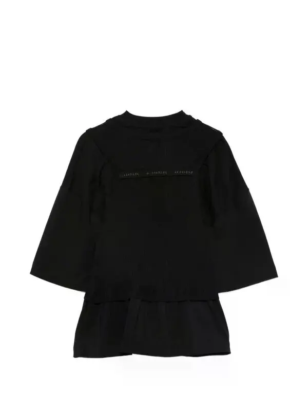 ALAINPAUL Crew-neck Peplum T-shirt