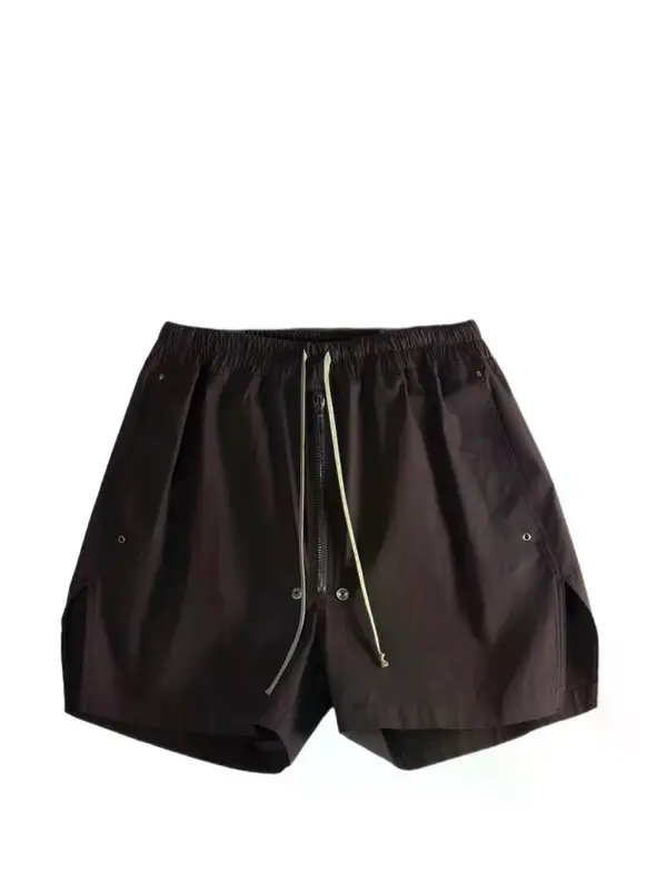 Rick Owens Bela Boxer Drawstring Shorts - Brown