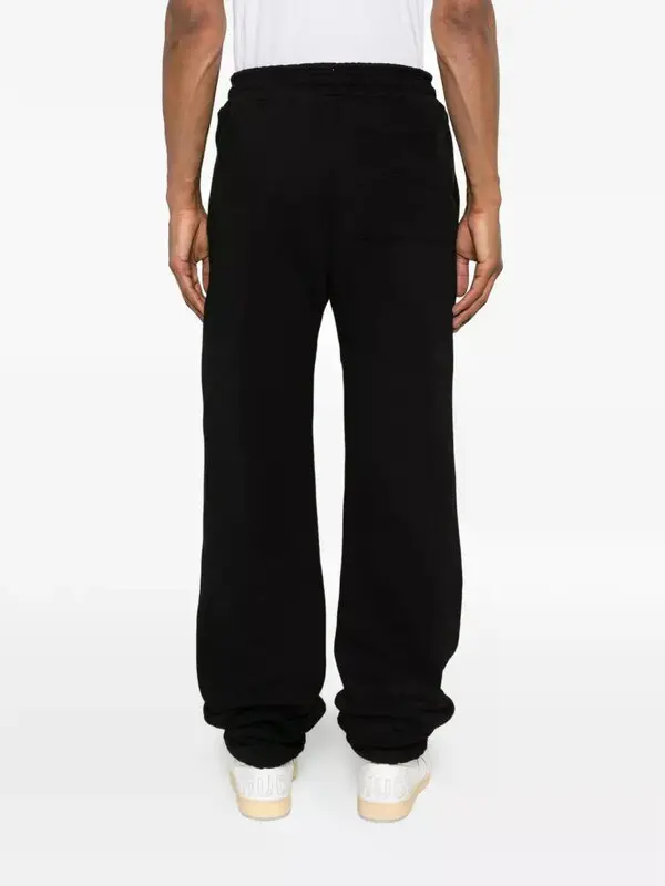 Rhude Drawstring Script Logo Trousers - Black