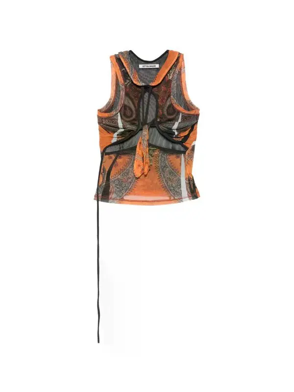 Ottolinger Printed Tie-detail Top