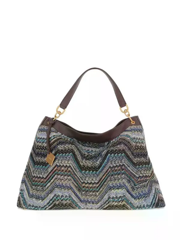 Missoni Zigzag Pattern Shoulder Bag - Blue