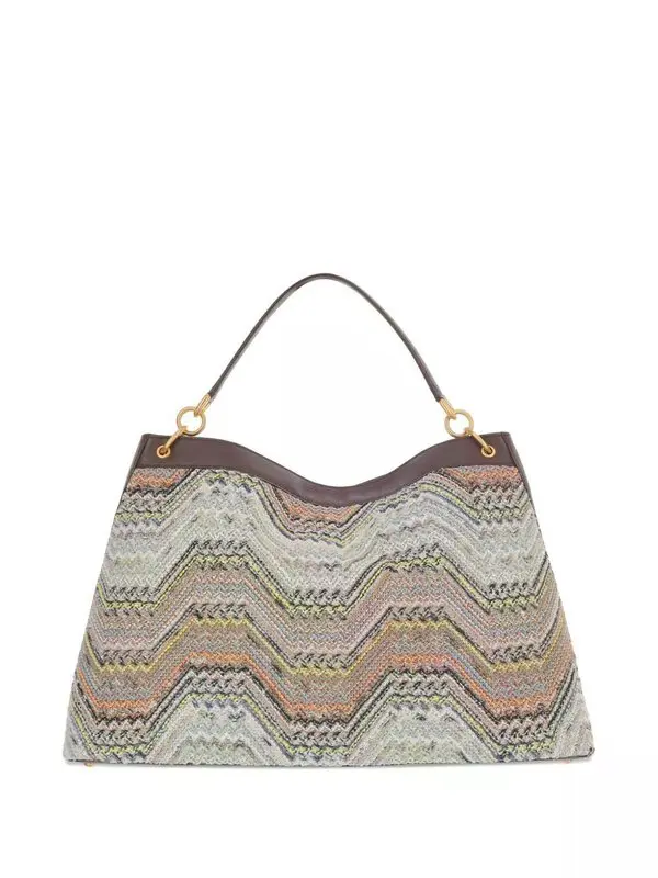 Missoni Chevron Shoulder Bag - Neutrals