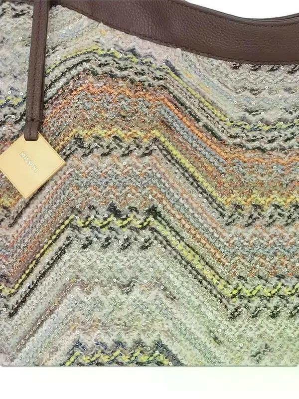 Missoni Chevron Shoulder Bag - Neutrals