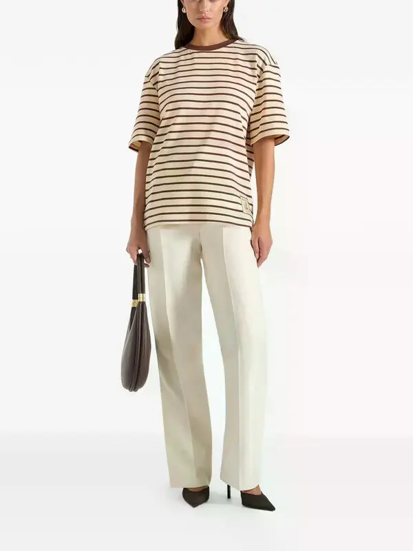 Manière De Voir Relaxed-fit Striped Cotton T-shirt