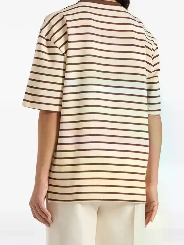 Manière De Voir Relaxed-fit Striped Cotton T-shirt