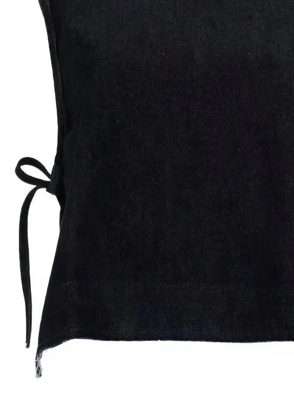 AMISH SUPPLIES Tie-neck Top - Blue